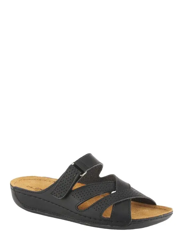 SPRING STEP SHOES Karl Slide Sandal - Black