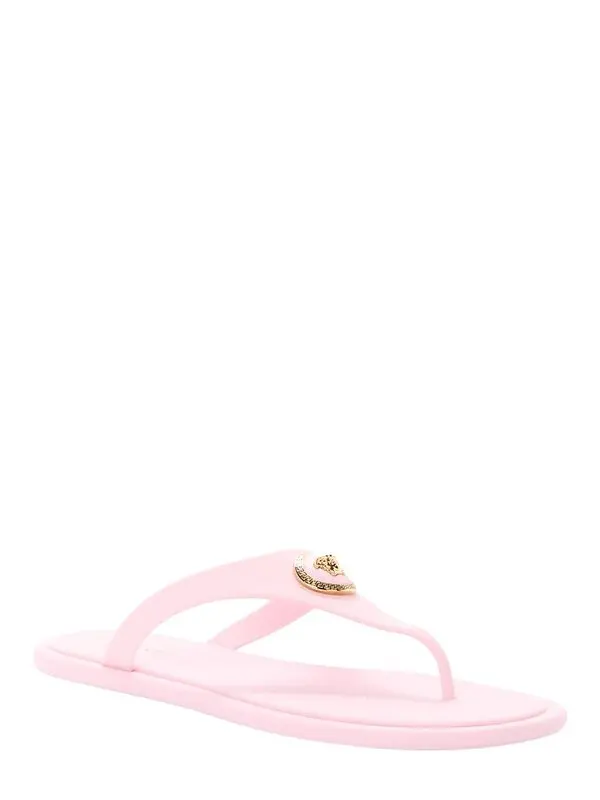Versace Alia Medusa Thong Sandals - Light Pink