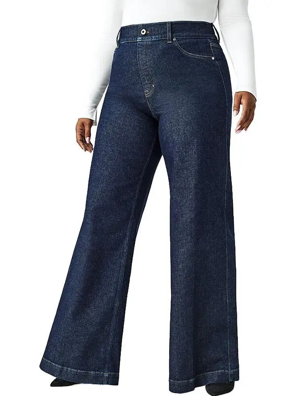 Spanx Shape Everywear Kick Flare Jeans - Raw Indigo