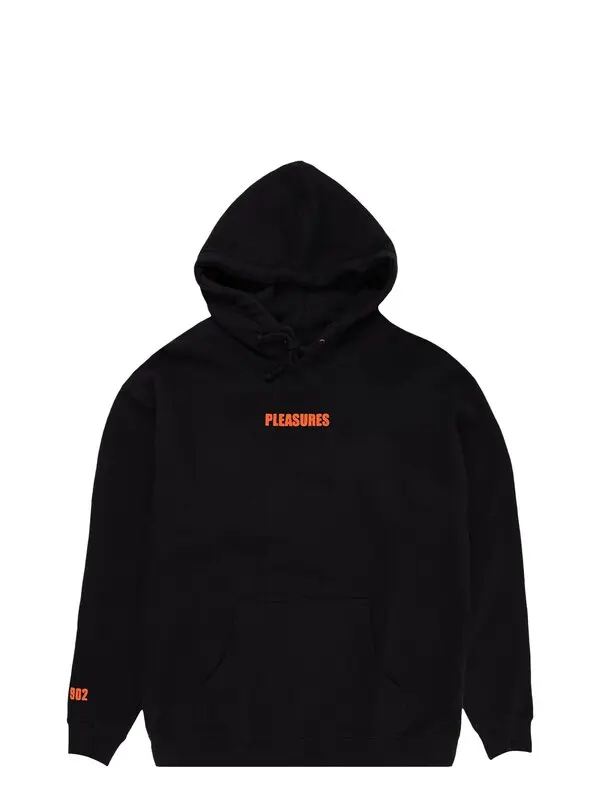 PLEASURES Art News Hooded Sweatshirt - Black