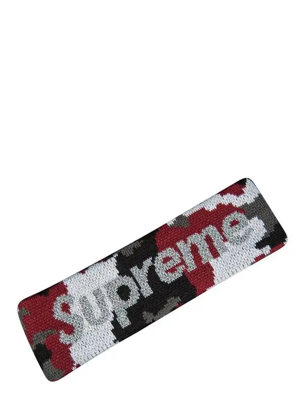 Supreme Reflective Logo Headband - Red