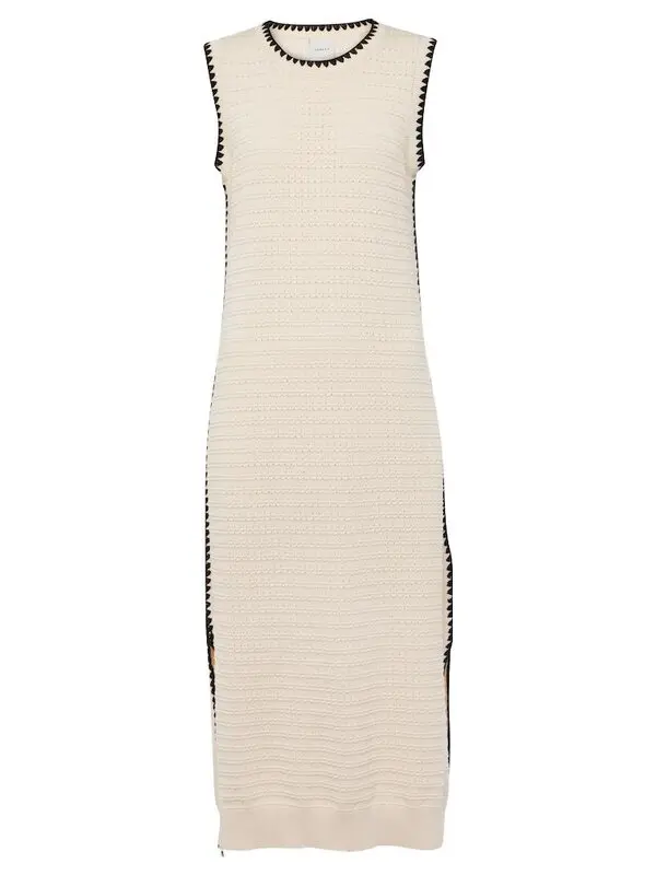 Varley Dwight Knitted Midi Dress - Neutrals
