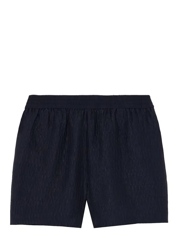 JOSEPH Gibellina Therese Silk-blend Jacquard Shorts - Blue