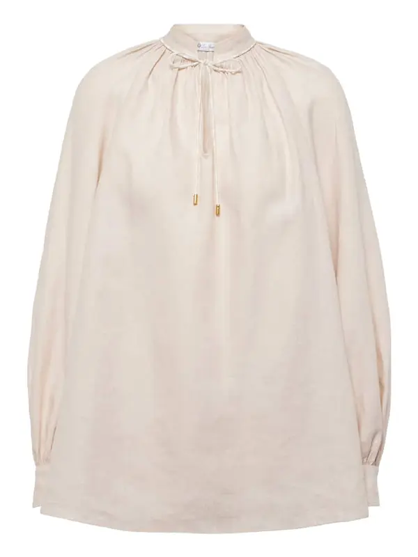 Loro Piana Linen Blouse - Beige