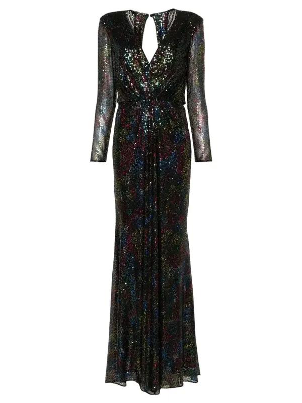 GEMY MAALOUF Sequin Gown - Black