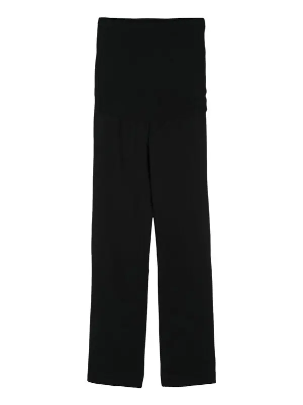 Paris Georgia Apron Straight-leg Trousers - Black