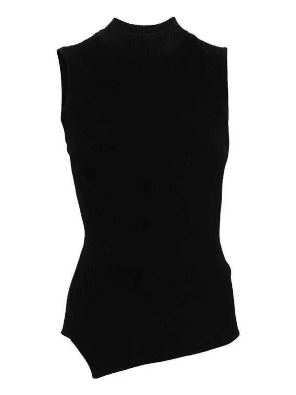 TOTEME Almaz Asymmetric Tank Top - Black
