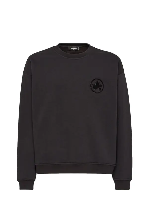 Dsquared2 Logo-print Cotton Sweatshirt - Black
