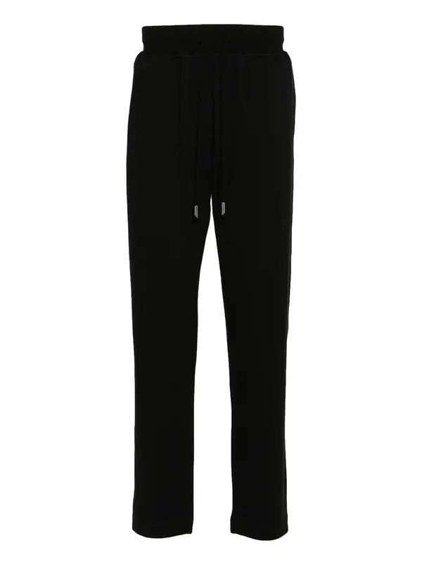 Kiton Cotton Tapered Track Pants - Black
