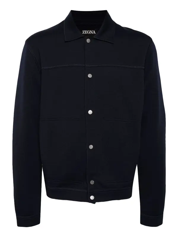 Zegna Knitted Cardigan - Blue