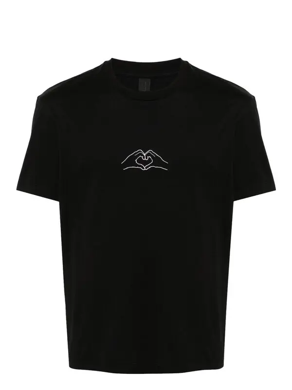 Neil Barrett Heart-shape Print T-shirt - Black