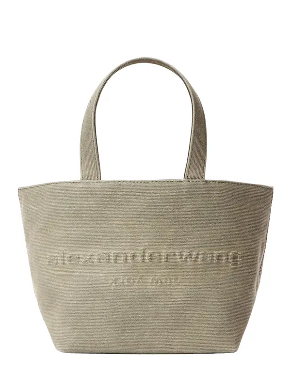 Alexander Wang Small Logo-debossed Tote Bag - Neutrals