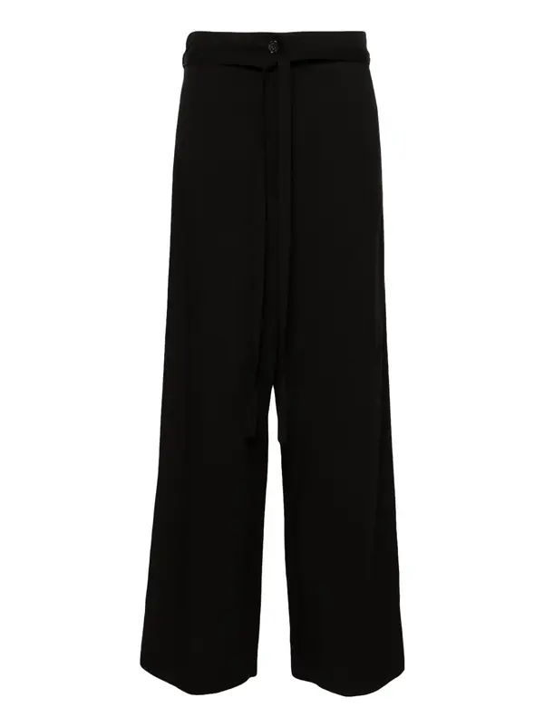 TOTEME Belted Palazzo Pants - Black