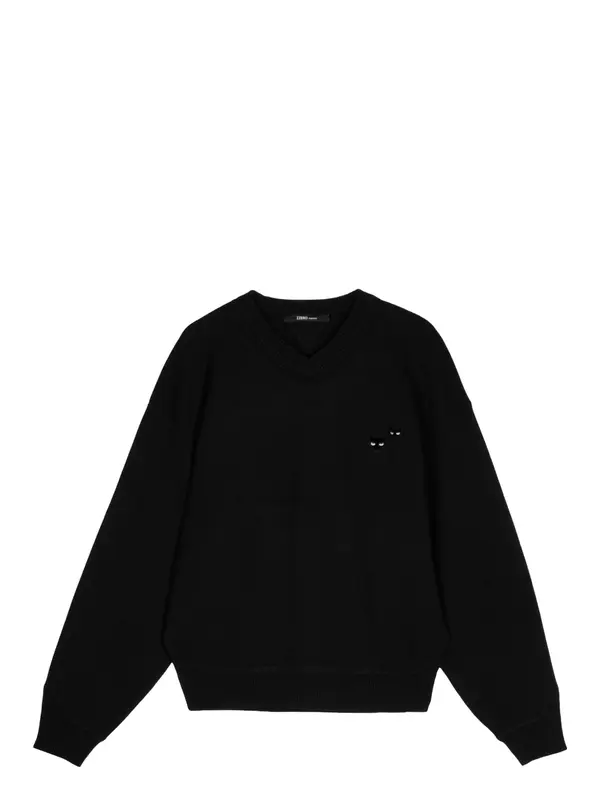 SONGZIO Twin Panther Knitted Jumper - Black