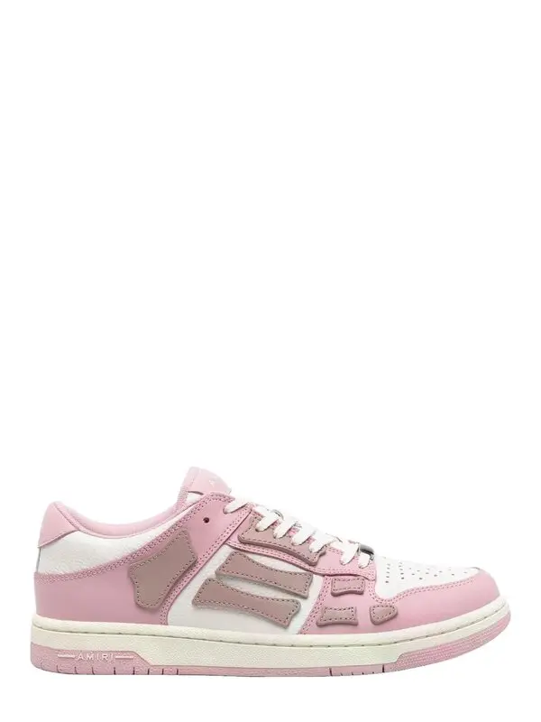 Amiri Skel Leather Sneakers - Pink