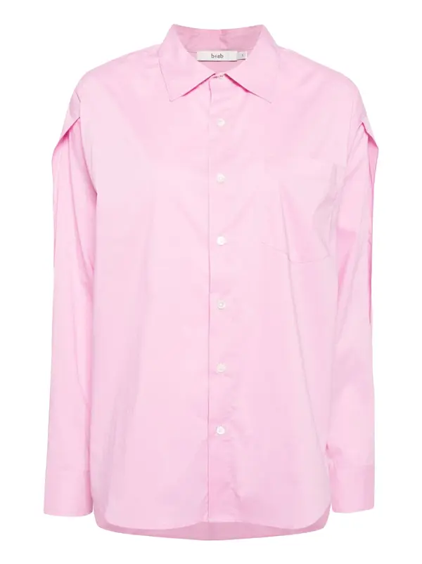 B+AB Cut-out Poplin Shirt - Pink