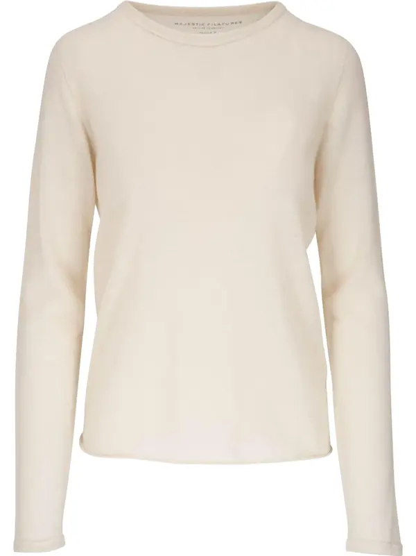 Majestic Filatures Ribbed Cashmere Jumper - Neutrals