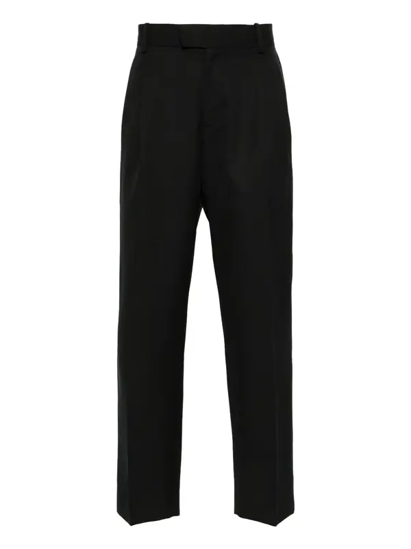 Drole De Monsieur Logo-embroidered Trousers - Black