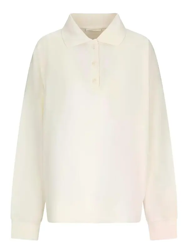 THE ROW Long-sleeved Polo Shirt - White