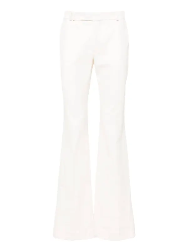 LUDOVIC DE SAINT SERNIN Bum Tailored Flared Trousers - Neutrals
