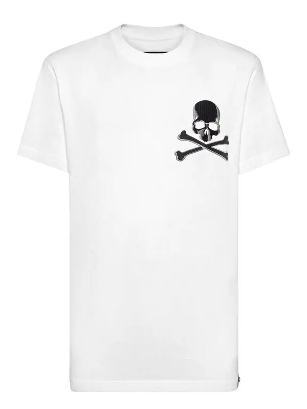 Philipp Plein Skull-print Cotton T-shirt - White