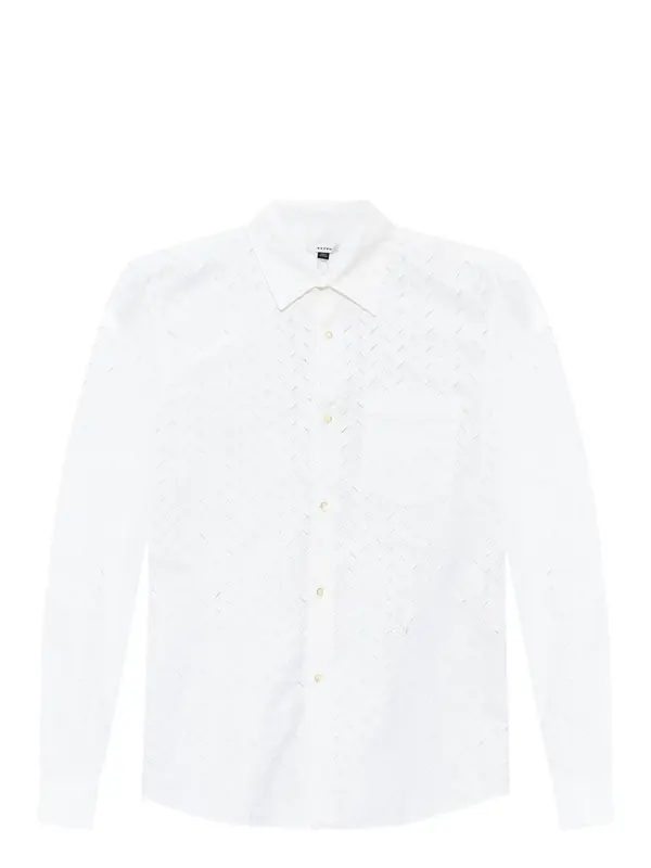 Eytys Otis Perforated Cotton Shirt - White