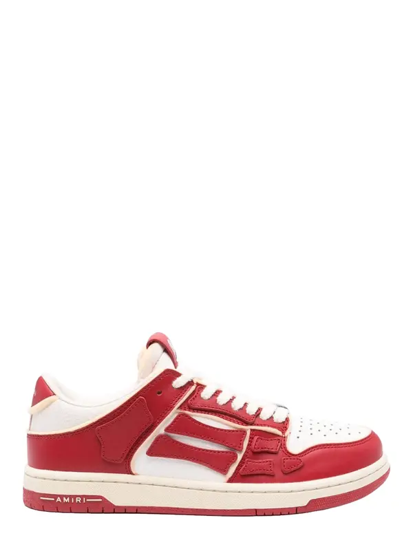 Amiri Collegiate Skel Panelled Sneakers - Red