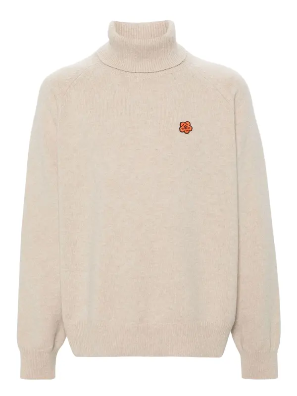 Kenzo Boke Flower Wool Jumper - Neutrals