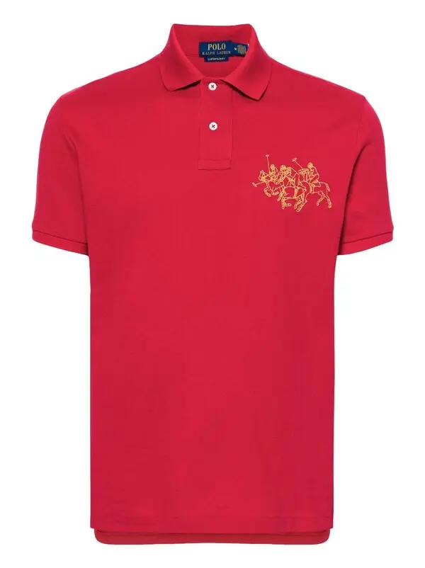 Polo Ralph Lauren Logo-embroidered Polo Shirt - Red