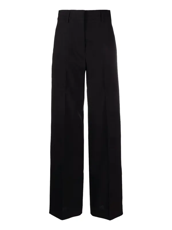 Burberry Wide-leg Tailored Trousers - Black