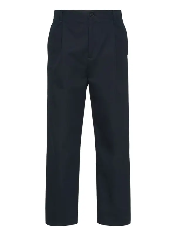 Valentino Garavani Cotton Gabardine Trousers - Blue