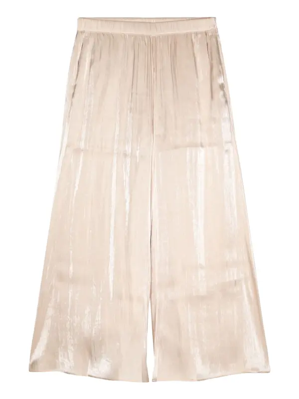 B+AB Laminated Cropped Trousers - Neutrals