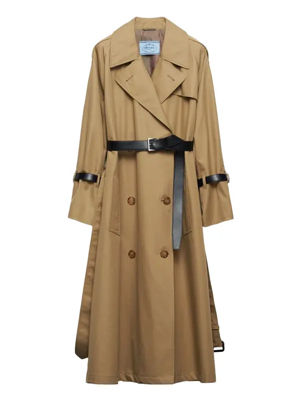 Prada Double-breasted Trench Coat - Neutrals