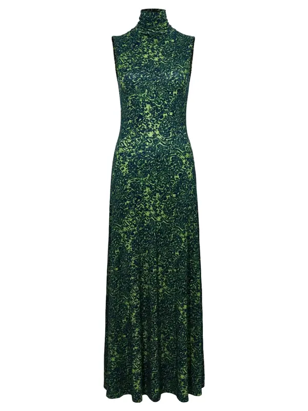 Proenza Schouler White Label Abstract-print Dress - Green