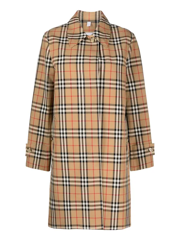Burberry Plaid Jacket - Brown