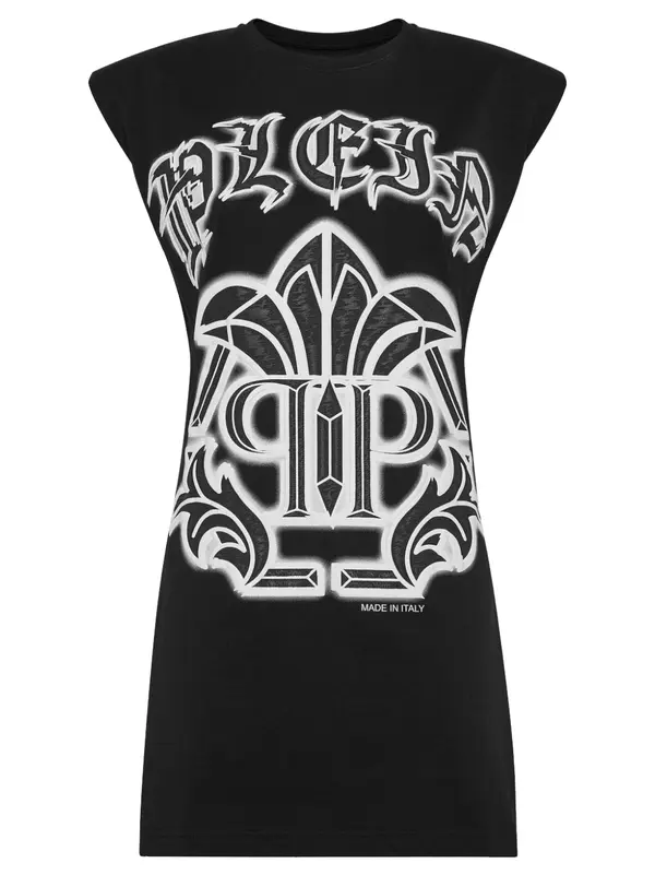 Philipp Plein Gothic Tank Dress - Black