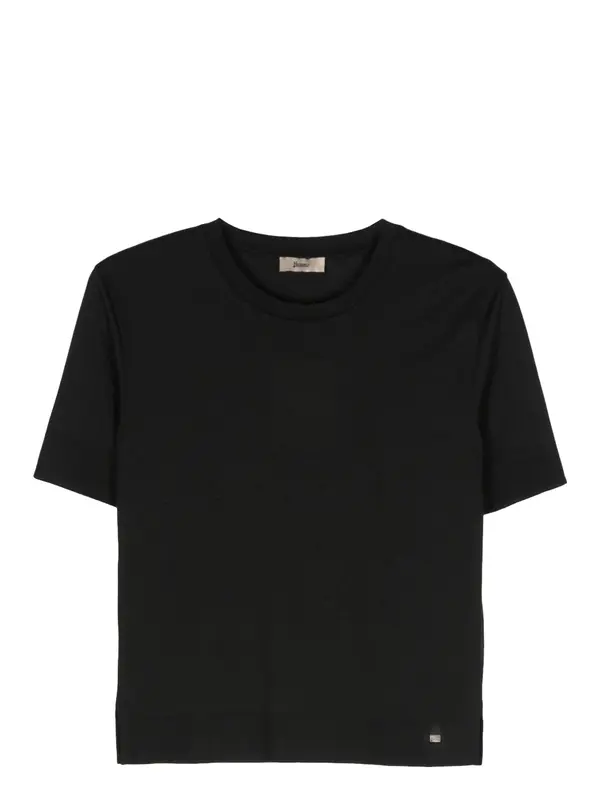 Herno Fine-knit T-shirt - Black