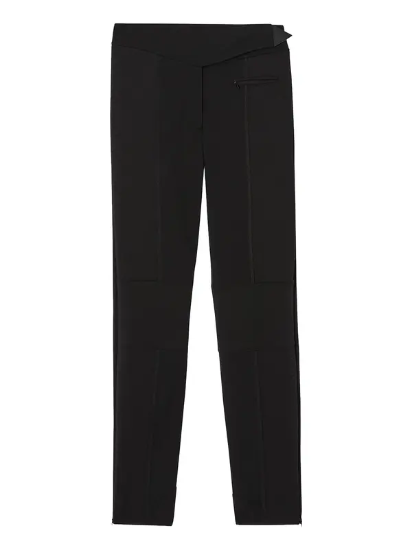 Burberry Stretch Crepe Jersey Neoprene Jodhpurs - Black