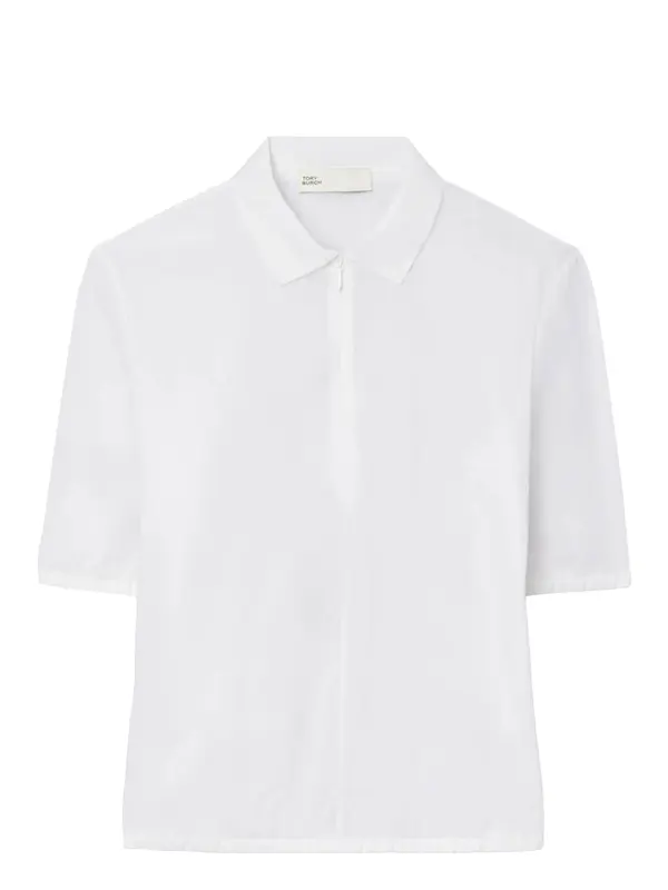 Tory Burch Zip-up Shirt - White