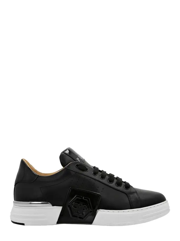 Philipp Plein Logo-appliqué Lace-up Sneakers - Black