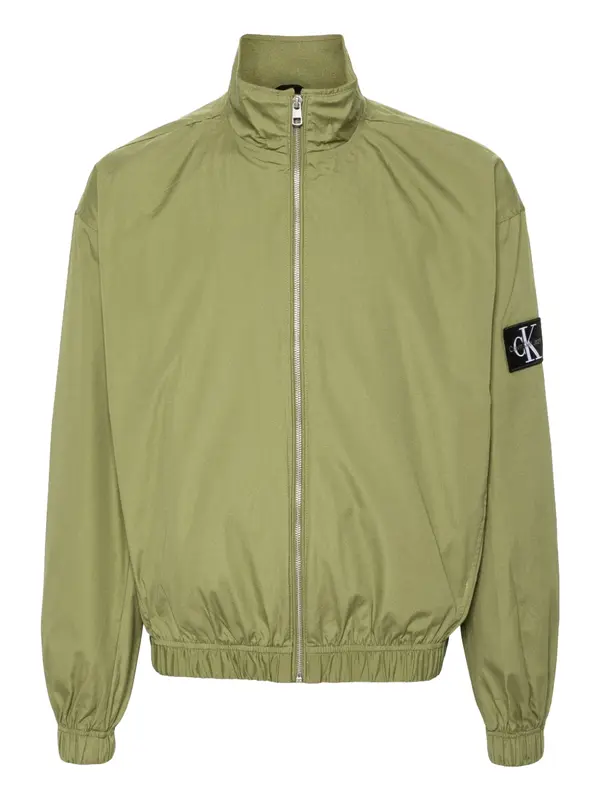 Calvin Klein Logo-patch Bomber Jacket - Green