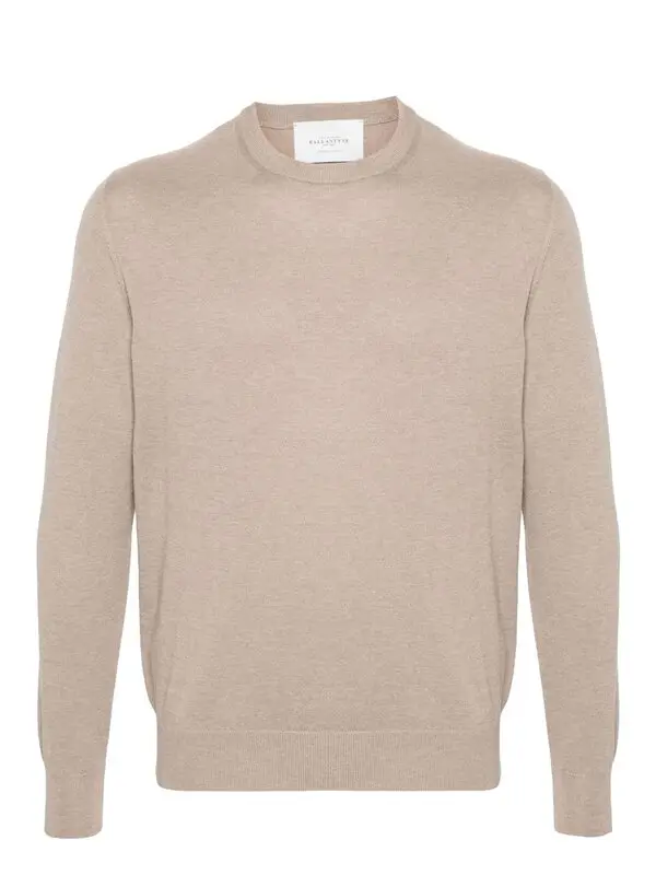 BALLANTYNE Crew-neck Fine-knit Jumper - Neutrals