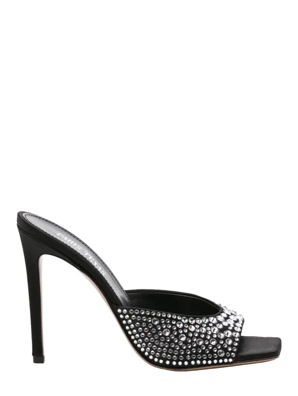 Paris Texas Holly 110mm Stiletto Mules - Black