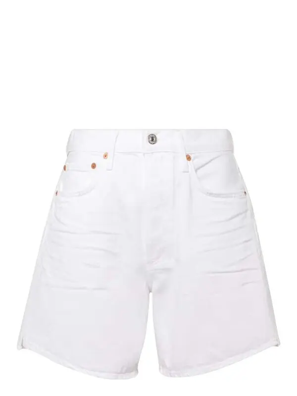 Citizens Of Humanity Marlow High-rise Denim Shorts - White