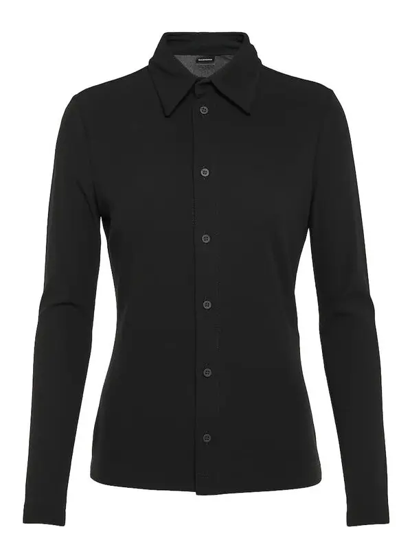 Balenciaga Jersey Shirt - Black