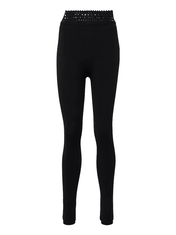 Alaïa Vienne High-rise Leggings - Black