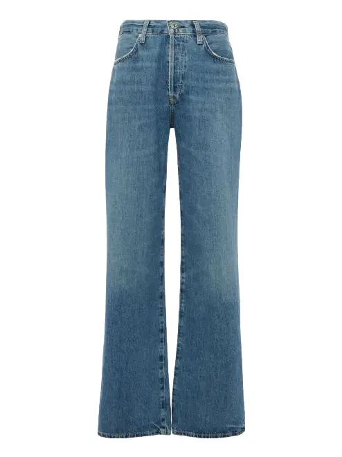 Citizens Of Humanity Annina Mid-rise Wide-leg Jeans - Blue
