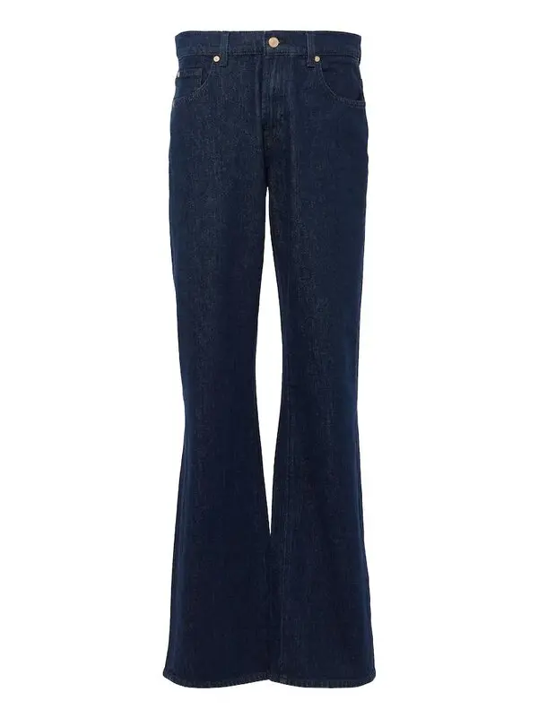 7 For All Mankind Tess High-rise Flared Jeans - Blue