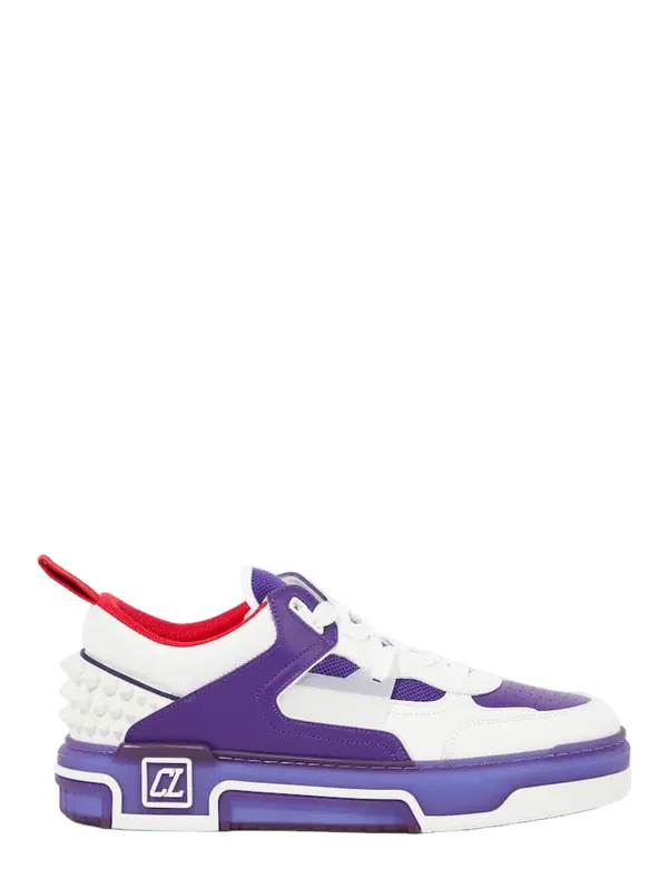 CHRISTIAN LOUBOUTIN Astroloubi Leather-trimmed Sneakers - White