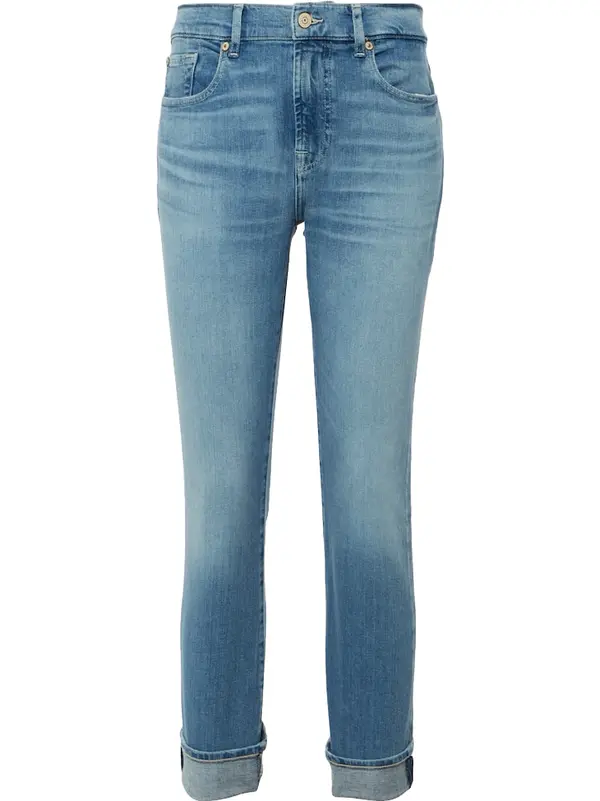7 For All Mankind Low-rise Slim Jeans - Blue